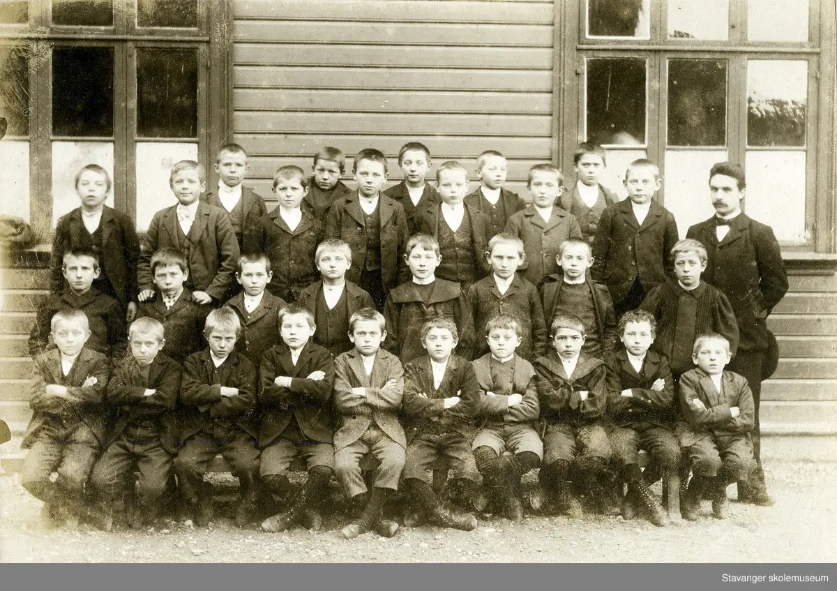 Klassebilde, 6 klasse. Johannes skole, - Stavanger skolemuseum ...