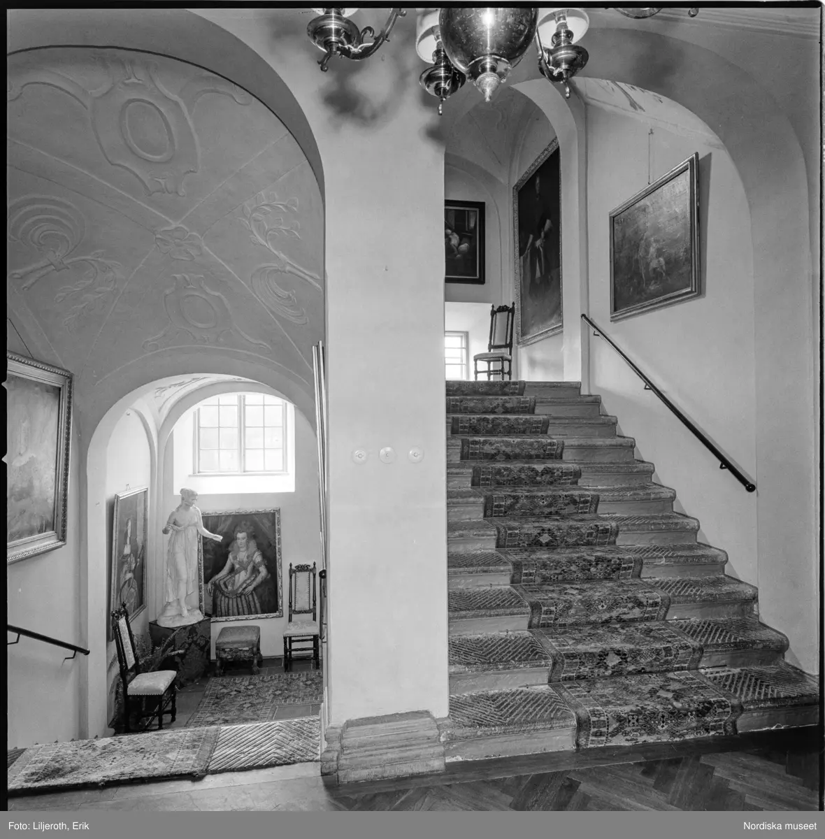 Ericsbergs slott, interiör, Stora Malms socken, Södermanland ...