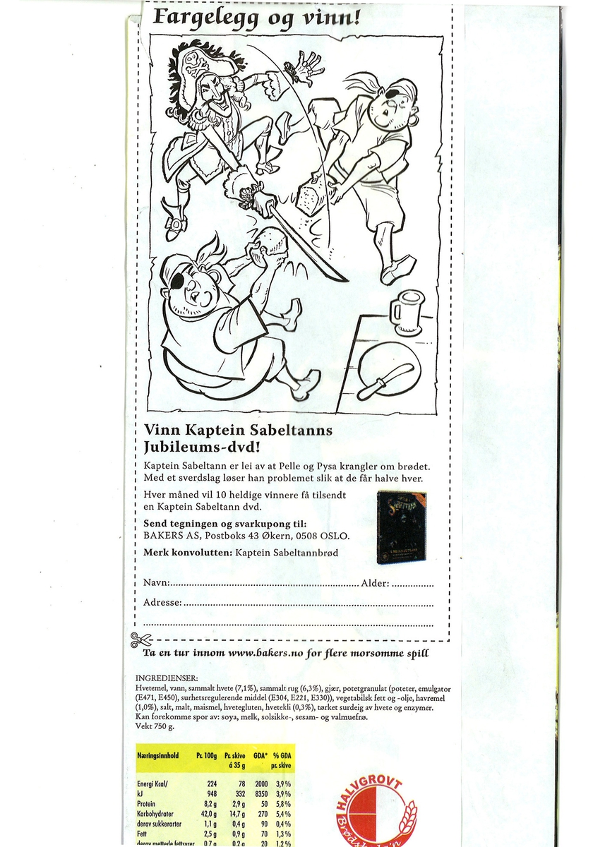 Brødpose - Akershusbasen / DigitaltMuseum