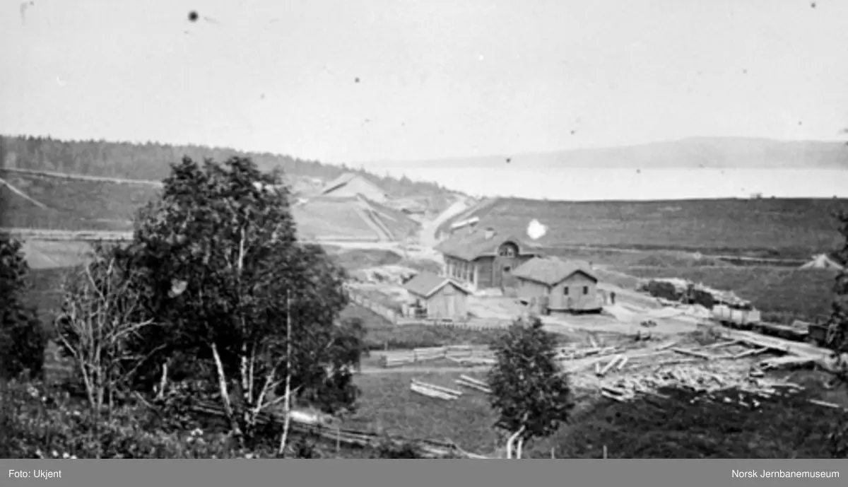 Parti fra Tyristrand (Skjærdalen) med stasjonen - Norsk jernbanemuseum ...