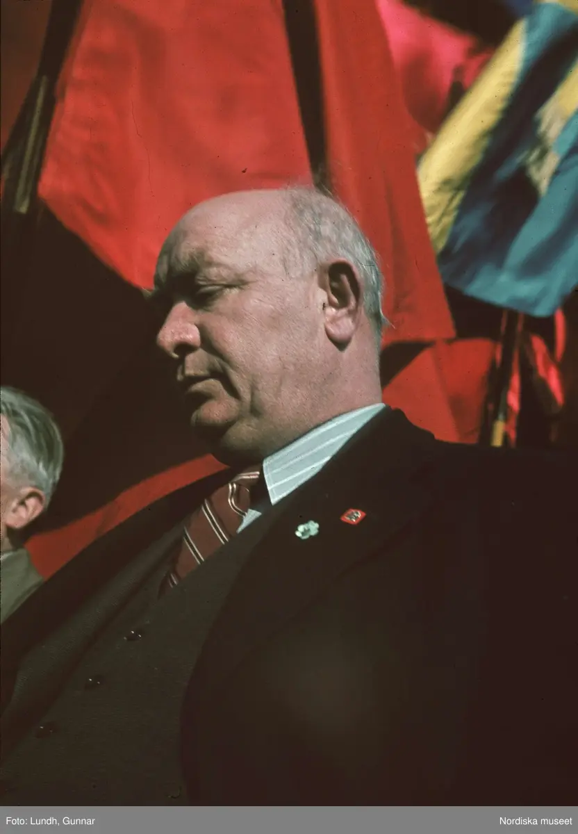 Per Albin Hansson, 1:a majdemonstration på Gärdet. - Nordiska museet ...